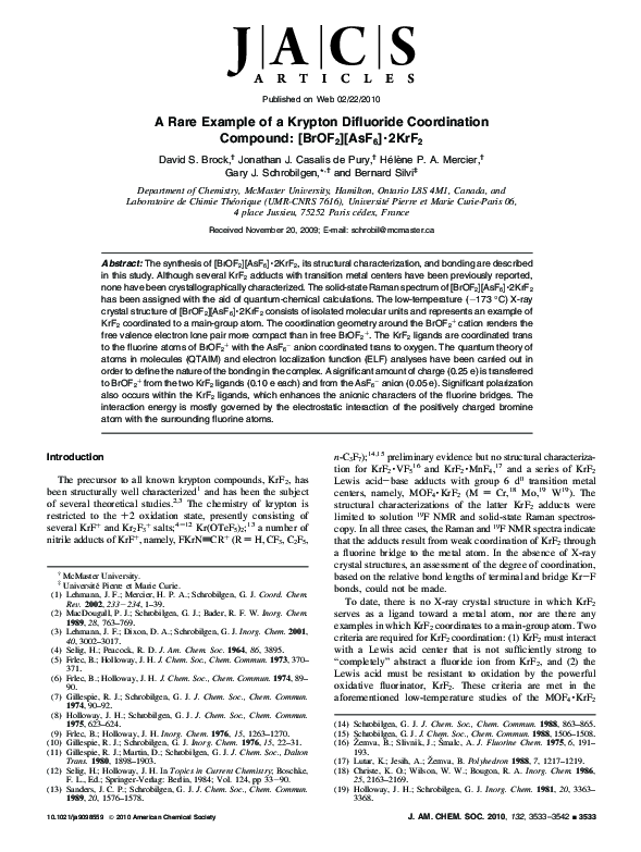 (PDF) A Rare Example of a Krypton Difluoride Coordination Compound ...