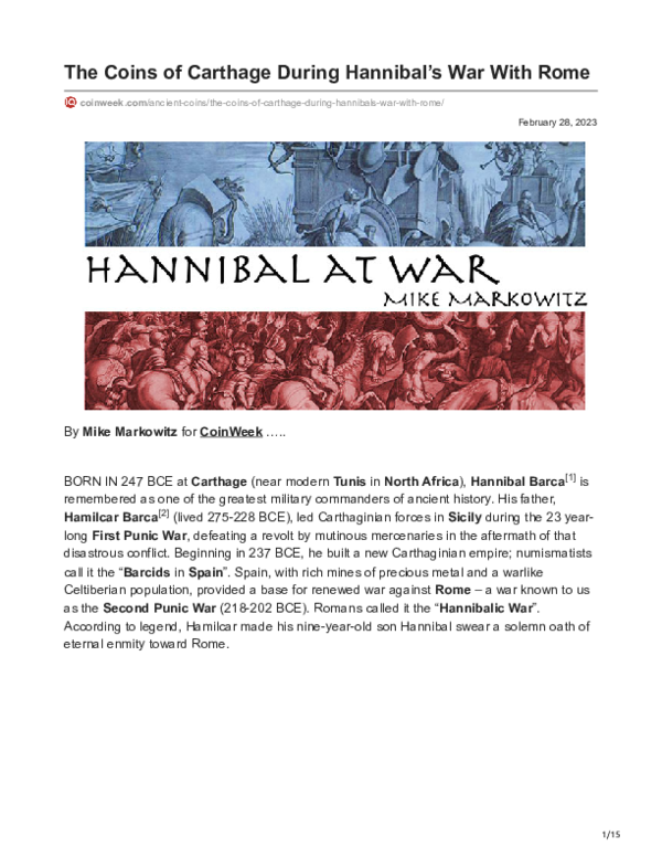 (PDF) Hannibal at War