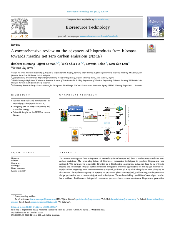 Pdf A Comprehensive Review On The Advances Of Bioproducts From
