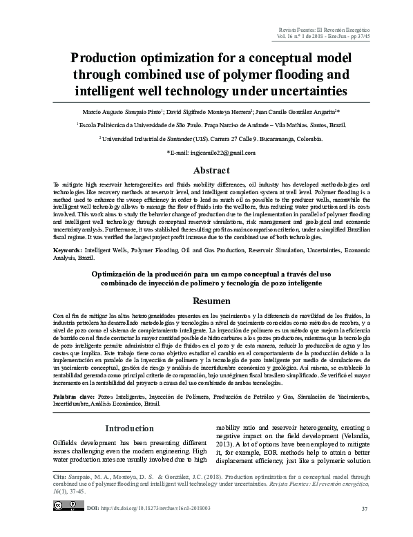 (PDF) Production optimization for a conceptual model through combined ...