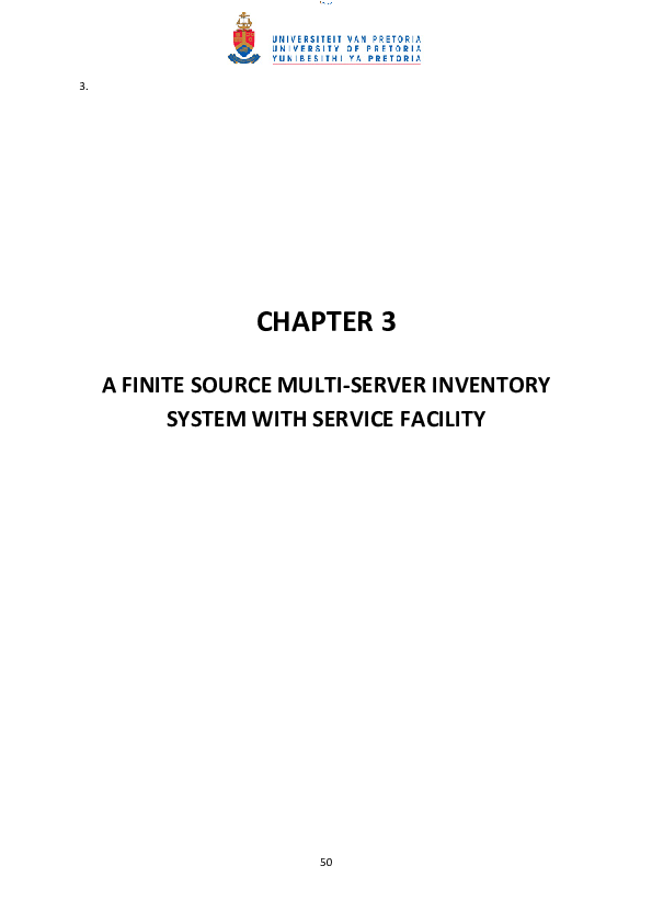 (PDF) A finite source multi-server inventory system with service facility