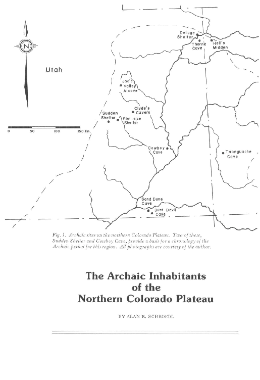 (PDF) The Archaic Inhabitants of the Northern Colorado Plateau