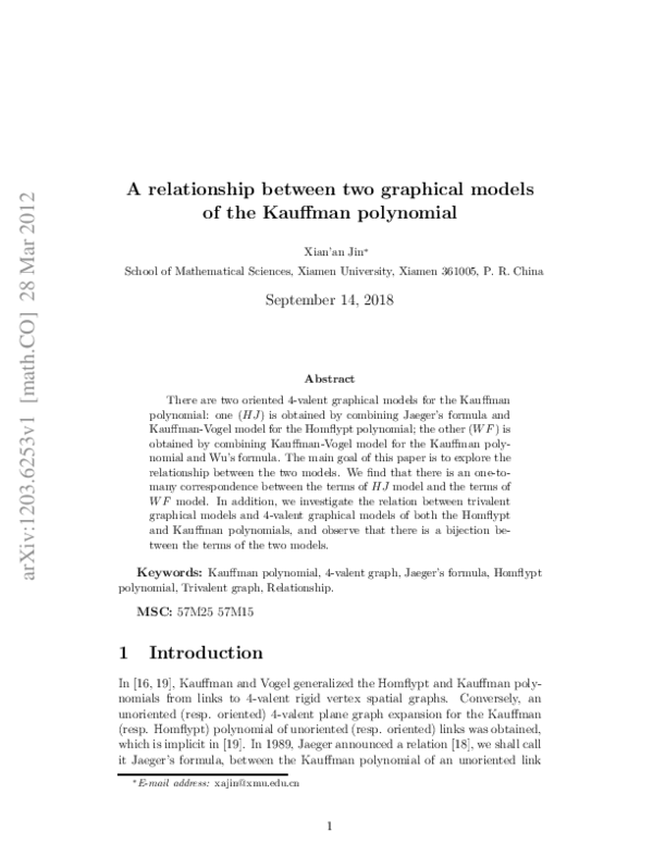 (PDF) A relationship between two graphical models of the Kauffman ...