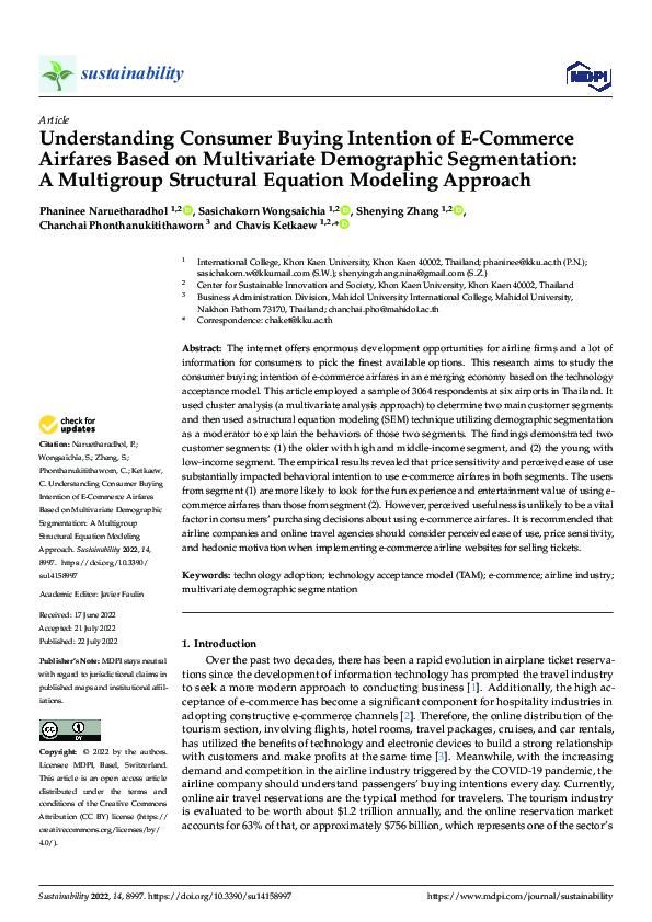 (PDF) Understanding Consumer Buying Intention of E-Commerce Airfares ...