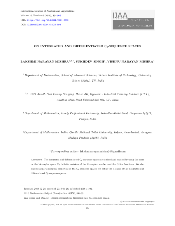 (PDF) On Integrated and Differentiated C_2-Sequence Spaces