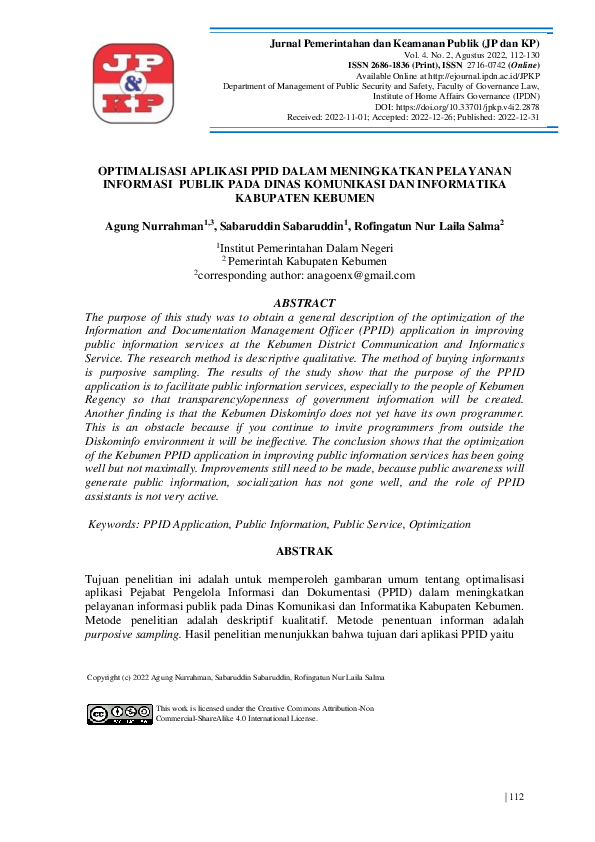 (PDF) Optimalisasi Aplikasi Ppid Dalam Meningkatkan Pelayanan Informasi ...