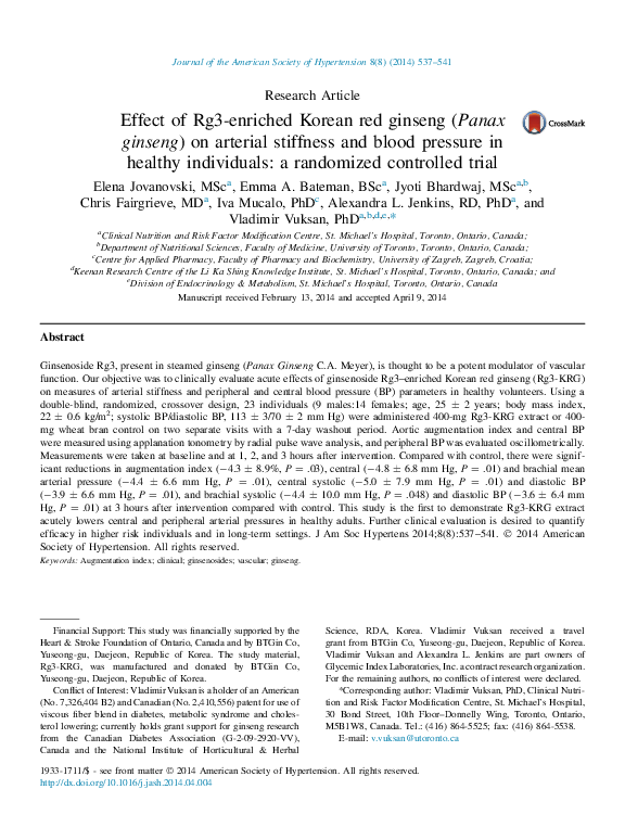(PDF) Effect of Rg3-enriched Korean red ginseng (Panax ginseng) on ...