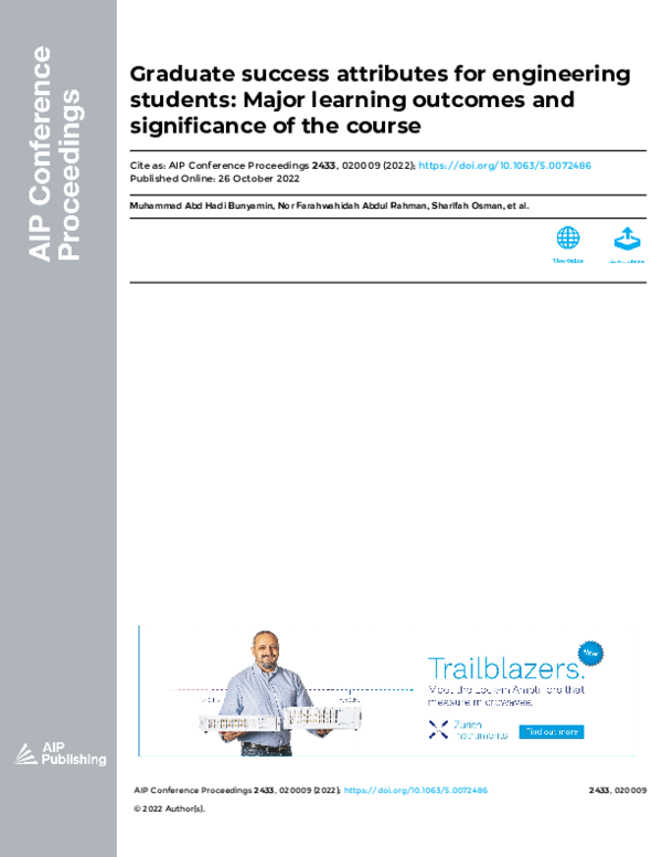(PDF) Graduate success attributes for engineering students: Major ...