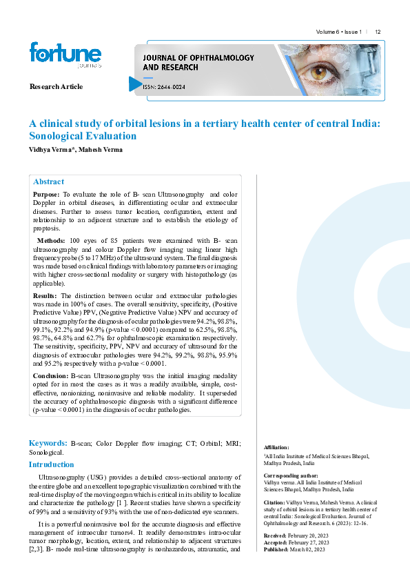 (PDF) A clinical study of orbital lesions in a tertiary health center ...