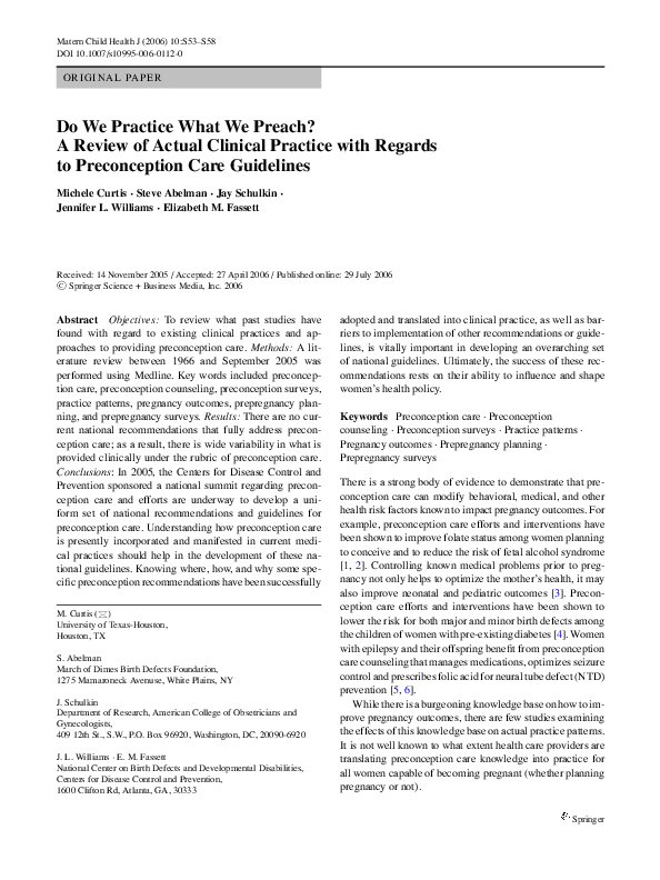 (PDF) Do We Practice What We Preach? A Review of Actual Clinical ...