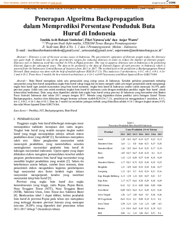(PDF) Penerapan Algoritma Backpropagation dalam Memprediksi Persentase ...