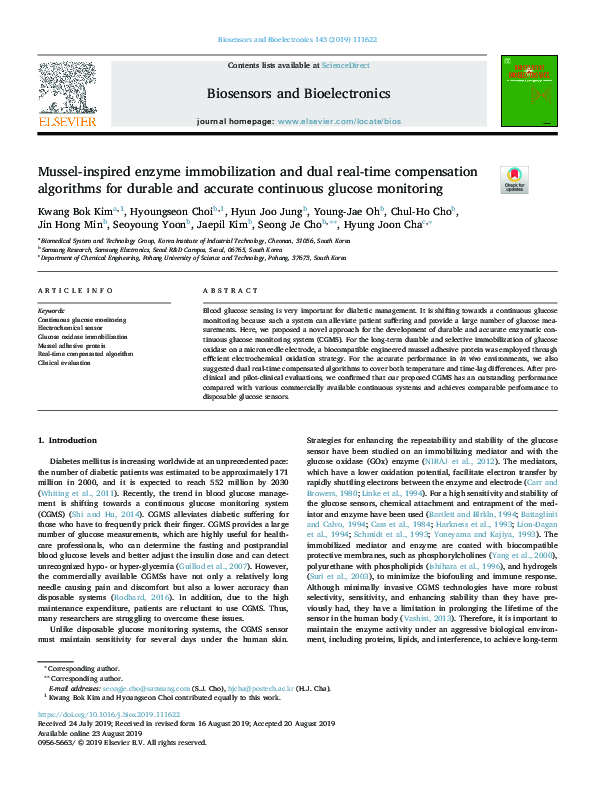 (PDF) Mussel-inspired enzyme immobilization and dual real-time compensation algorithms for ...