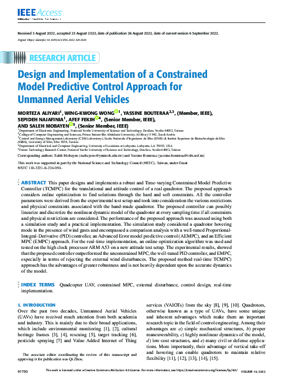 Pdf Design And Implementation Of A Constrained Model Predictive 4879