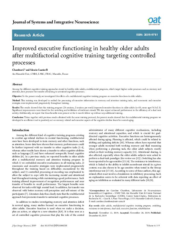 (PDF) Improved executive functioning in healthy older adults after multifactorial cognitive ...