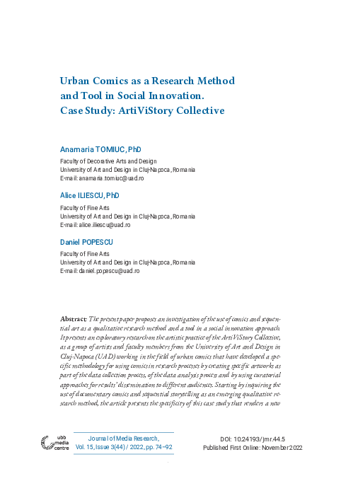 (PDF) Urban Comics as a Research Method and Tool in Social Innovation ...