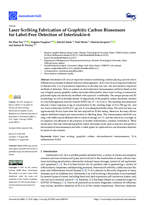 (PDF) Laser Scribing Fabrication of Graphitic Carbon Biosensors for ...
