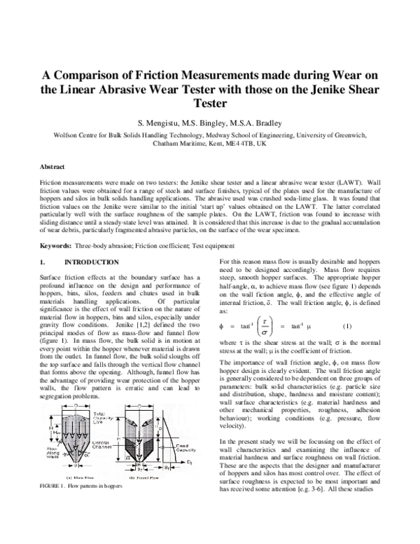 (PDF) Frictional characteristics of steel plates during abrasive ...