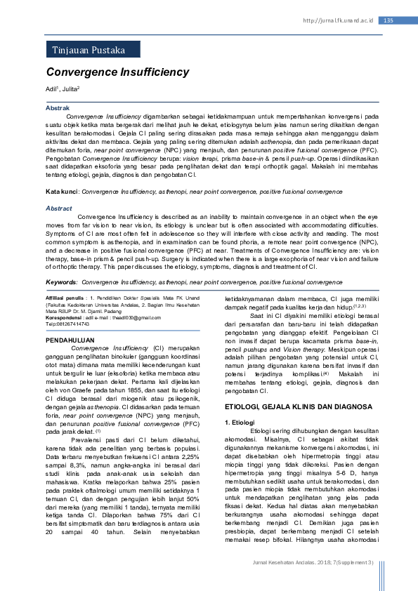 (PDF) Convergence Insufficiency