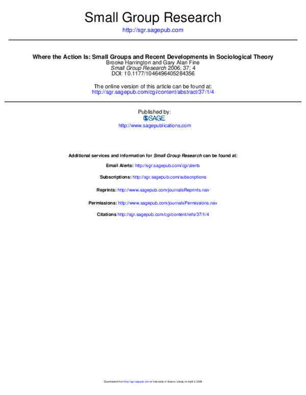 (PDF) Where the Action Is