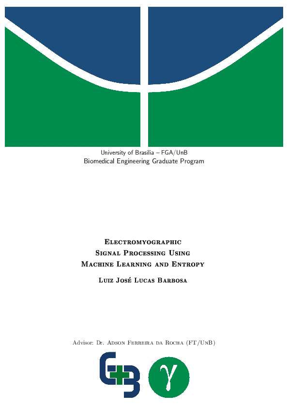 (PDF) Electromyographic signal processing using machine learning and ...