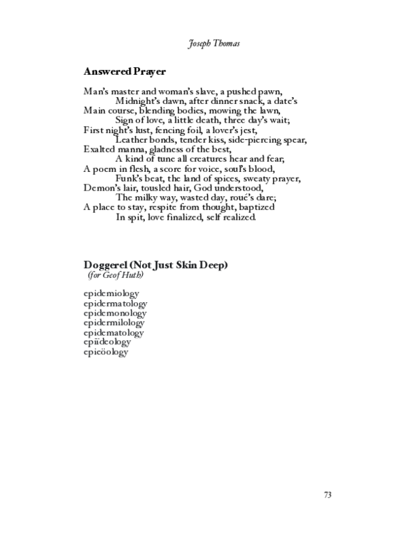 (PDF) Doggerel (Not Just Skin Deep)