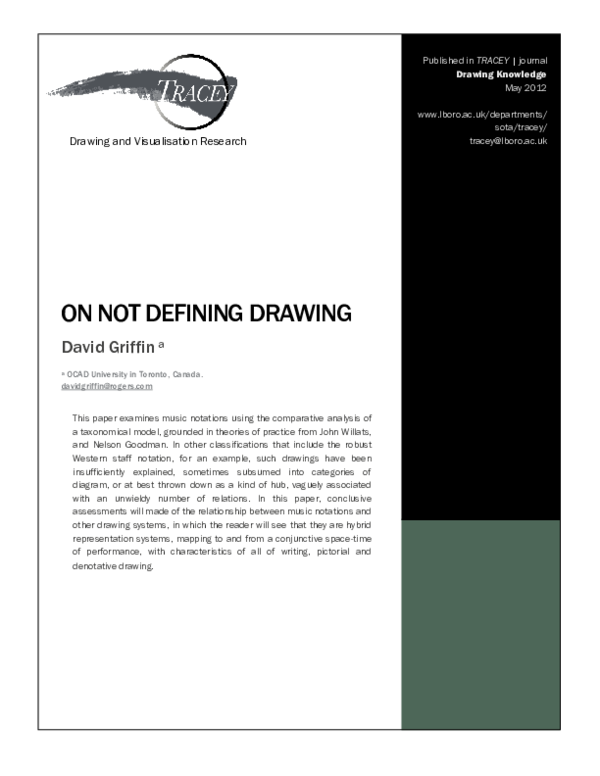 (PDF) On not defining drawing