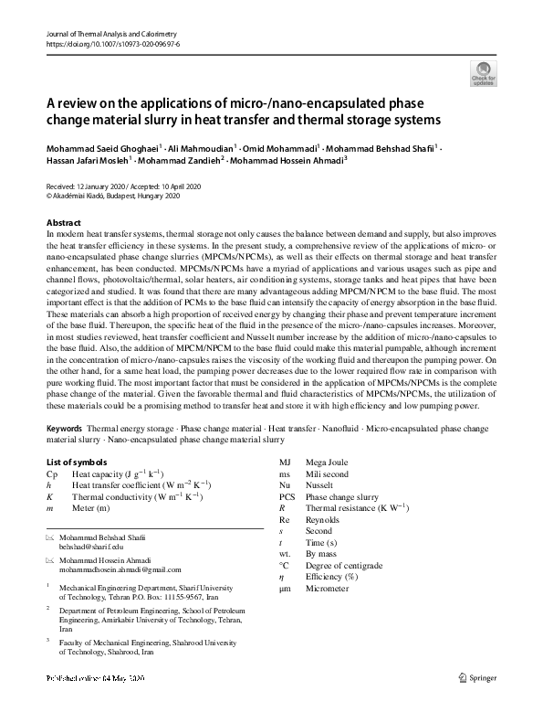 (PDF) A review on the applications of micro-/nano-encapsulated phase change material slurry in ...