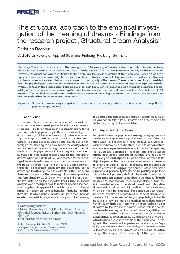 (PDF) The structural approach to the empirical investigation of the ...