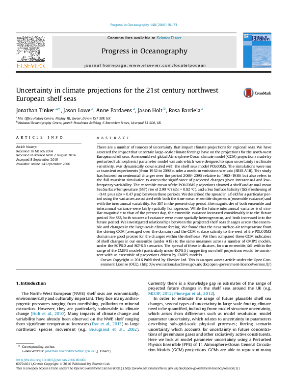 (PDF) Uncertainty in climate projections for the 21st century northwest ...