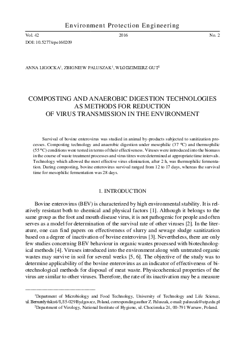 (PDF) Composting and anaerobic digestion technologies as methods for ...