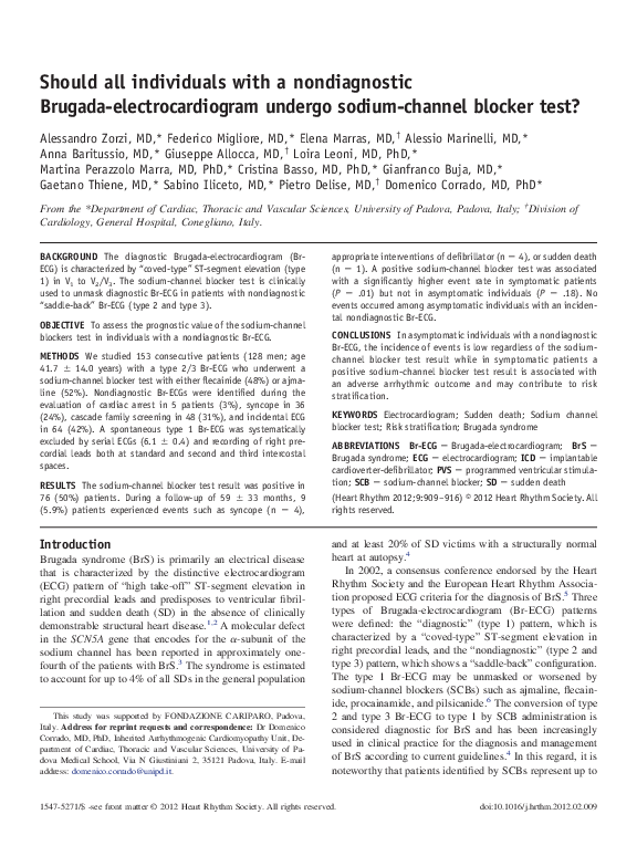 (PDF) Should all individuals with a nondiagnostic Brugada ...