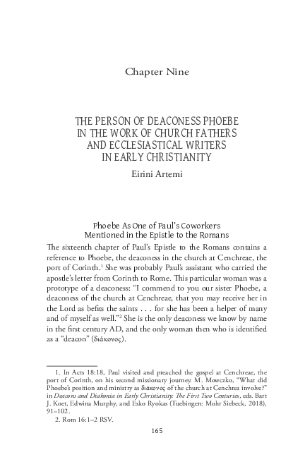 (PDF) Artemi-THE PERSON OF DEACONESS PHOEBE