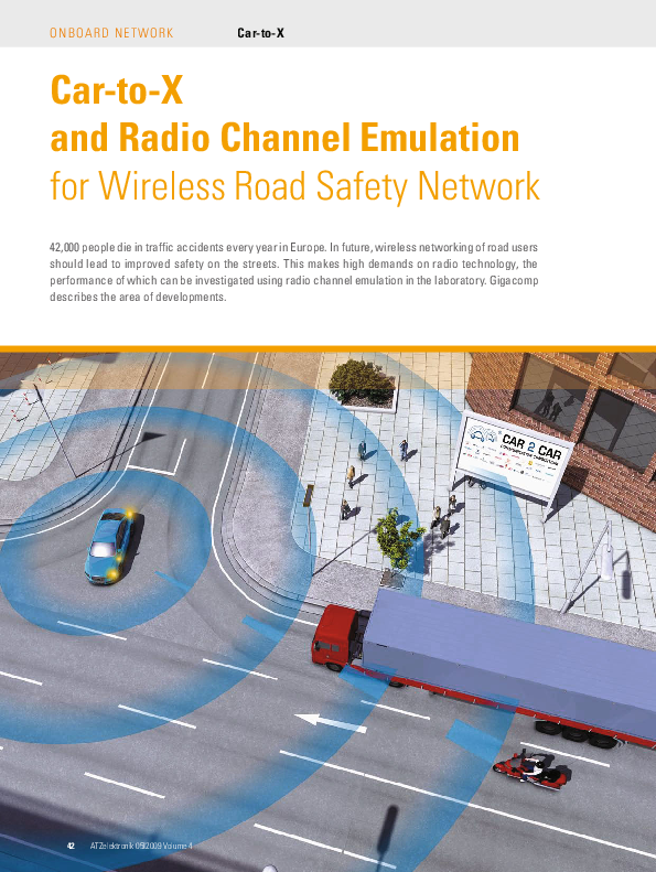 (PDF) Car-to-X and radio channel emulation for wireless road safety network