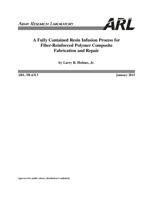 (PDF) A Fully Contained Resin Infusion Process for Fiber-Reinforced ...