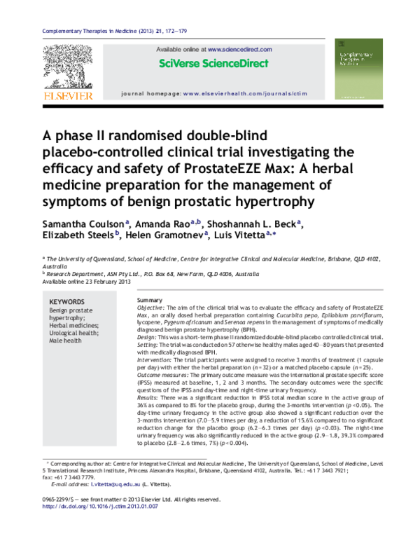 (PDF) A phase II randomised double-blind placebo-controlled clinical ...