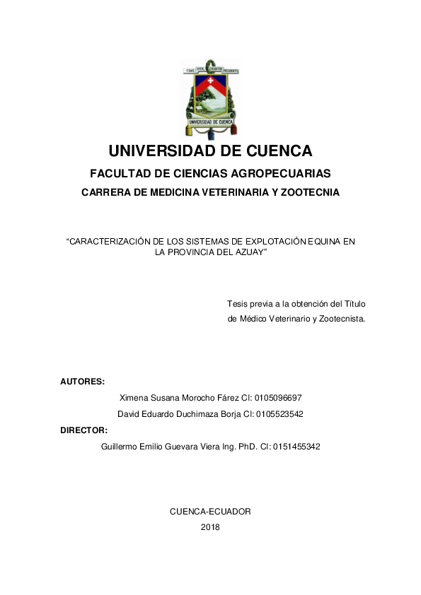(PDF) Caracterización de los sistemas de explotación equina en la ...