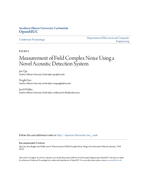 (PDF) Analysis of impulse noise based on wavelet transform for military applications | Jacob ...