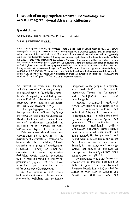 (PDF) In search of an appropriate research methodology for ...