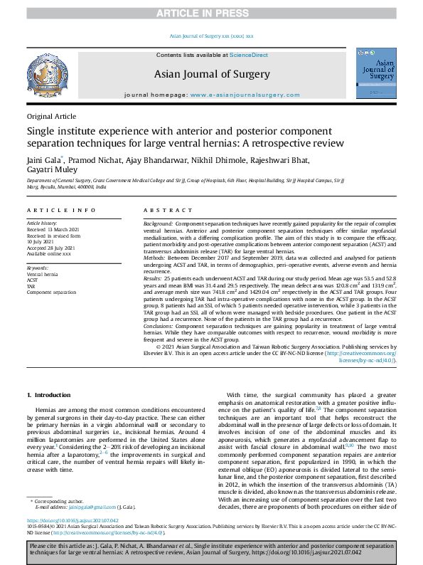 (PDF) Single institute experiences in anterior and posterior component ...