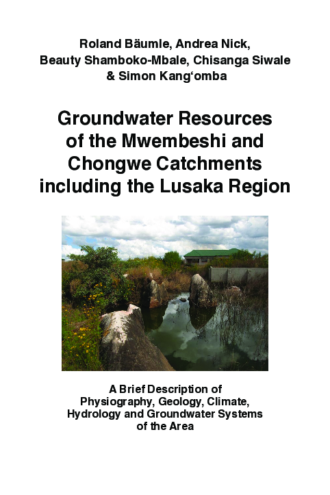 (PDF) Groundwater Resources of the Mwembeshi and Chongwe Catchments ...