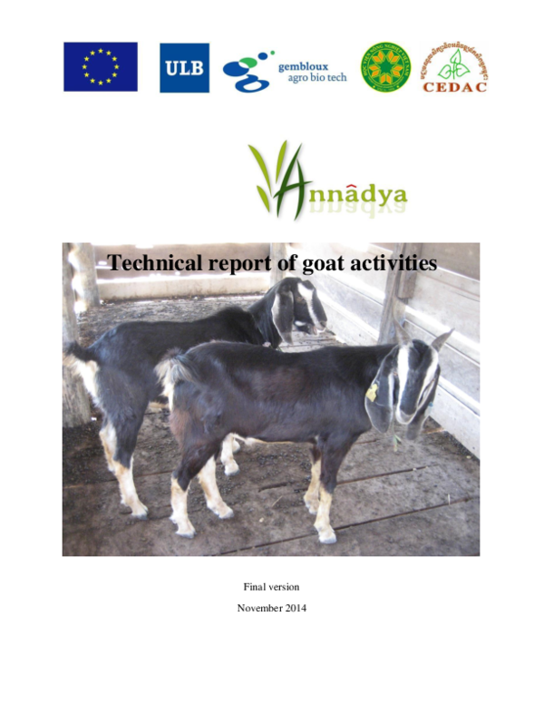 (PDF) Technical report of goat activities