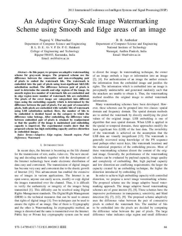 (PDF) An adaptive gray-scale image watermarking scheme using smooth and ...