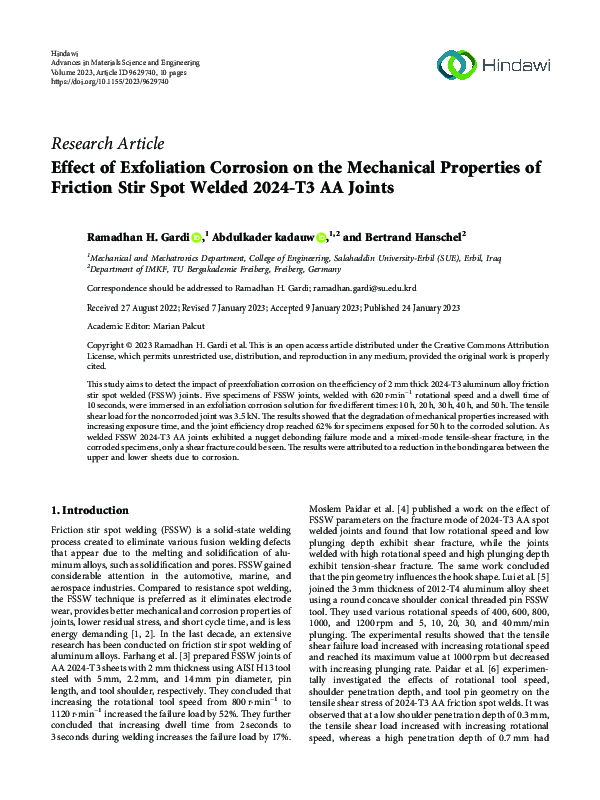 (PDF) Effect of Exfoliation Corrosion on the Mechanical Properties of ...