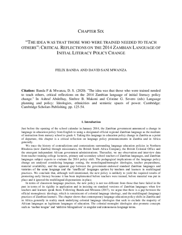 (PDF) The idea was that those who were trained needed to teach others ...