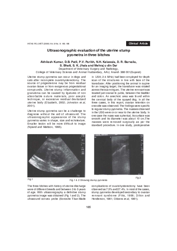 (PDF) Ultrasonographic evaluation of uterine stump size in ...