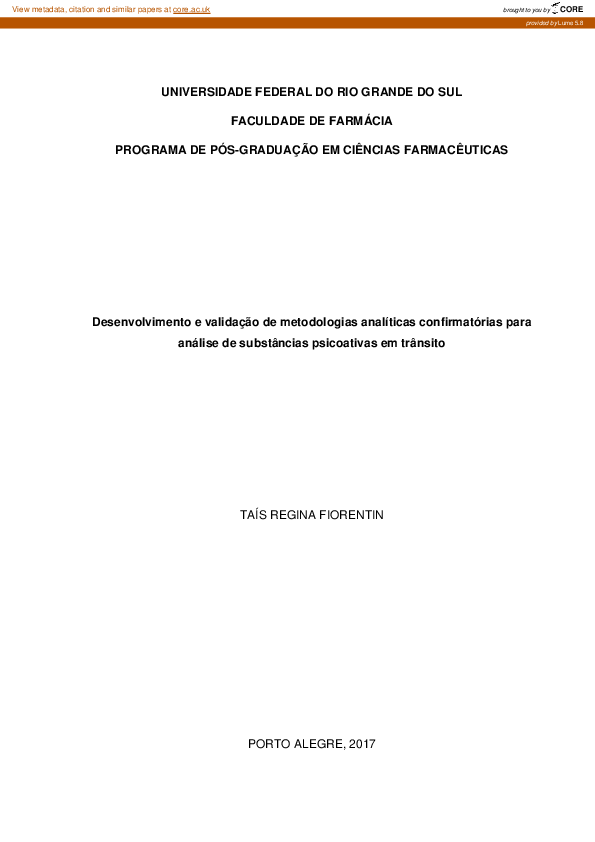 (PDF) Desenvolvimento e validação de metodologias analíticas ...