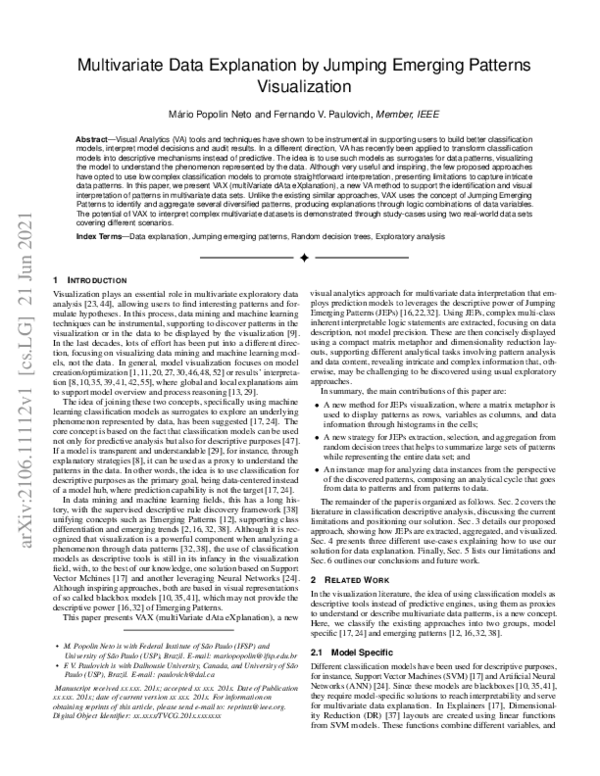 (PDF) Multivariate Data Explanation by Jumping Emerging Patterns ...