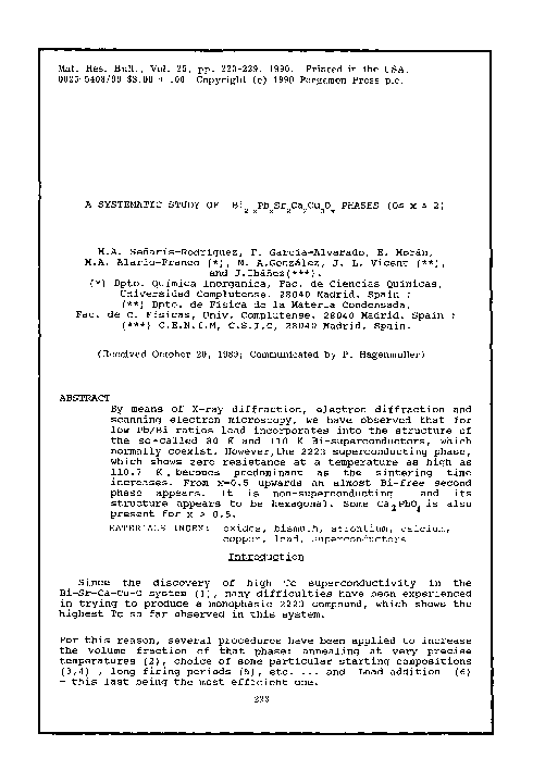 (PDF) A systematic study of Bi2−xPbxSr2Ca2Cu3Oy phases (0≤ x ≤ 2)