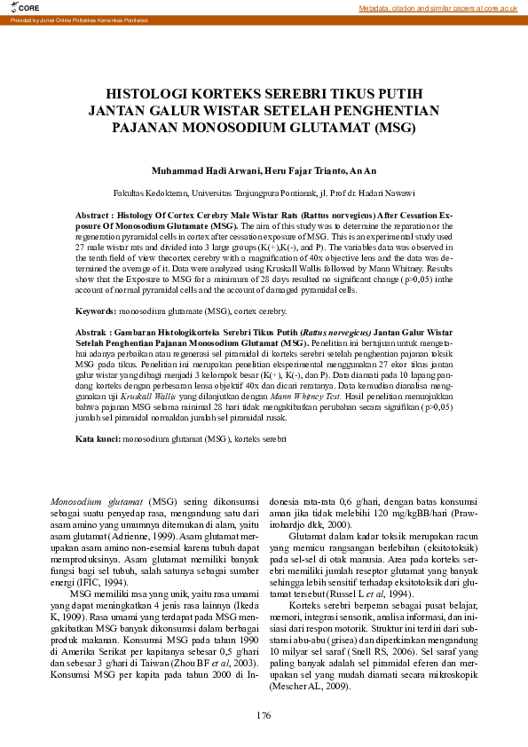 (PDF) Gambaran Histologikorteks Serebri Tikus Putih (Rattus norvegicus ...