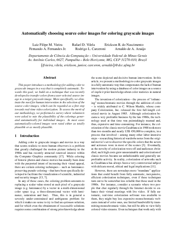 (PDF) Automatically choosing source color images for coloring grayscale ...